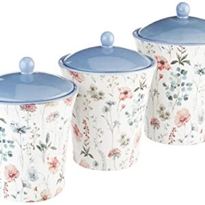 Certified International 3 Pc. Canister Set Ceramic Serveware, One Size, Multicolor