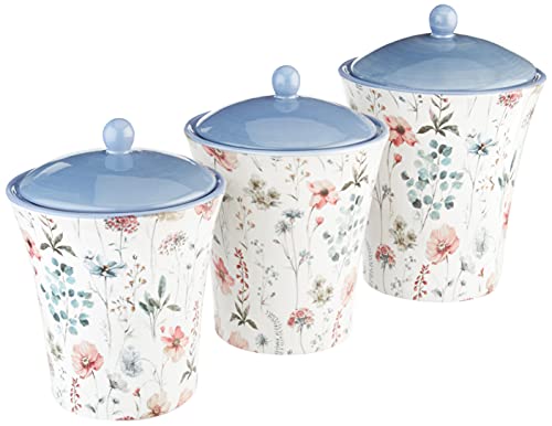 Certified International 3 Pc. Canister Set Ceramic Serveware, One Size, Multicolor