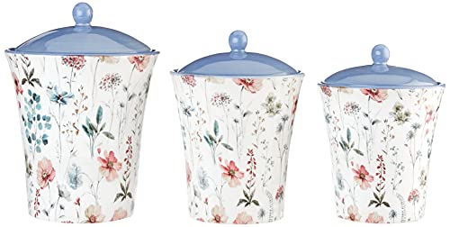 Certified International 3 Pc. Canister Set Ceramic Serveware, One Size, Multicolor