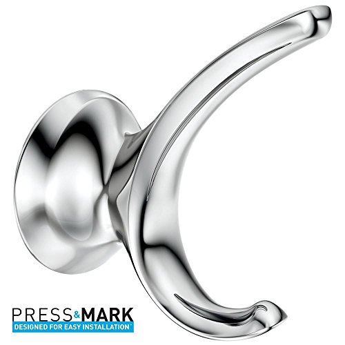 MOEN Darcy Double Robe Hook with Press and Mark in Chrome