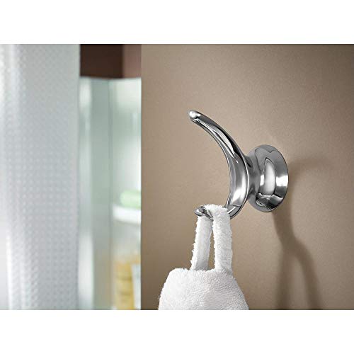 MOEN Darcy Double Robe Hook with Press and Mark in Chrome