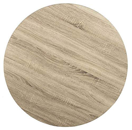 Safavieh Home Collection Mansel Mid-Century Light Oak Hairpin Leg Round Coffee Table