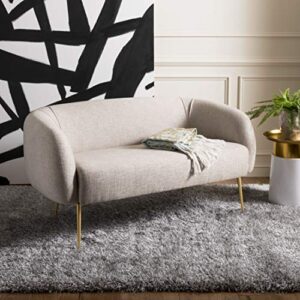 safavieh couture collection alena glam oatmeal loveseat