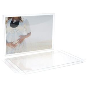 ClearBags Crystal Clear Greeting Card Boxes A7, 25 Pack, 5x7 Box Case for Cards, Envelopes, Party Favors, Treats, Photo Storage, Gift Holder, Stationery Organizer, Small Business Packaging & Supplies, FB4A