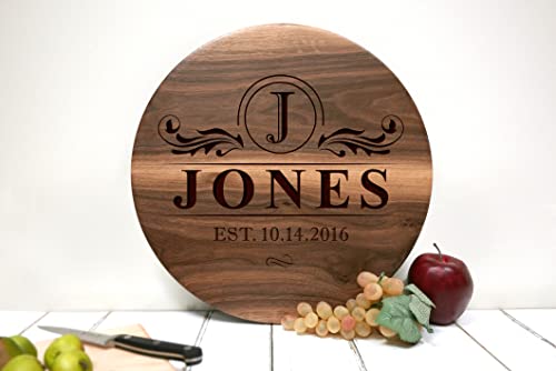 Straga Handmade 15" Sign Personalized Classic Initial Name Design #202-Wedding & Anniversary Gift for Couples-Housewarming & Closing Present- Appreciation-Award-Gift for Parents-Wife-Husband