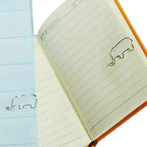 Cute Bookmarks Paper Clips Elephant (Refill Pack) - Funny Office Supplies Gift