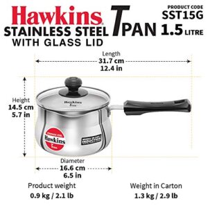 Hawkins Tpan Stainless Steel Saucepan Tea Pan, Small, Silver