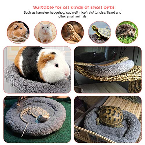 BWOGUE Hamster Bed,Round Velvet Warm Sleep Mat Pad for Hamster/Hedgehog/Squirrel/Guinea Pig/Rats and Other Small Animals