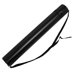 document poster tube black plastic shipping tube