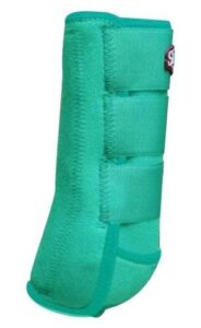 showman elite equine sport medicine boot (teal, medium)