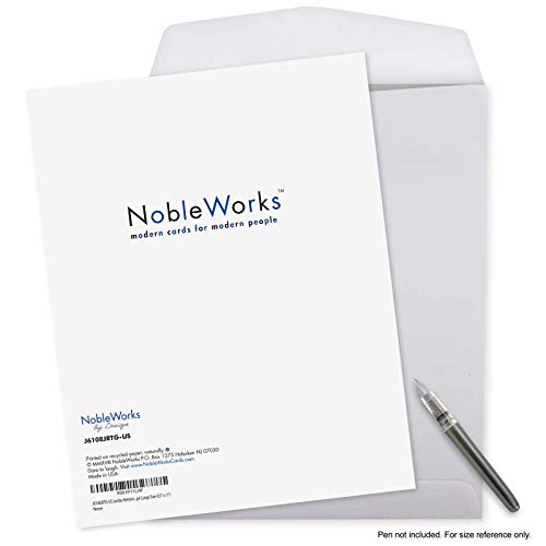 The Best Card Company - 1 Jumbo Congratulations Notecard w/Envelope (Large 8.5 x 11 Inch) Happy Retirement Appreciation with Flowers for Boss, Coworker - Blooming Driftwood J6108JRTG-US