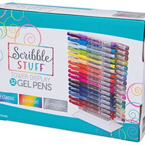 Mega Brand Writing Instruments - Scribble Stuff 32 Count Gel Pen Tower