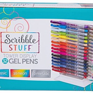 Mega Brand Writing Instruments - Scribble Stuff 32 Count Gel Pen Tower