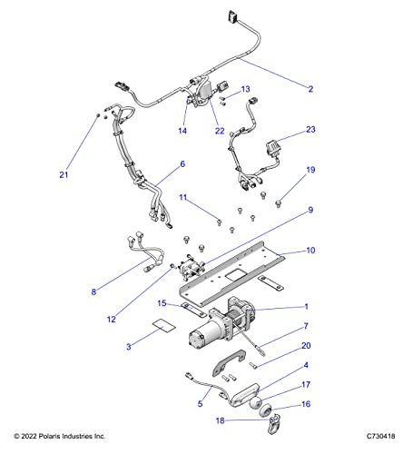 Polaris Off Road Synthetic Winch Rope for 2,500-3,500 lb. Winches (with Pre-Woven Loop)