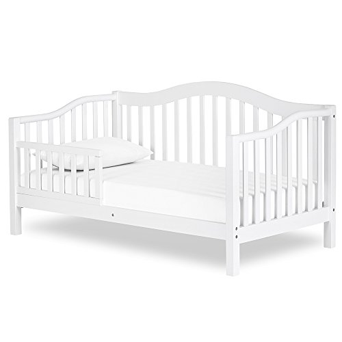 Dream On Me Austin Toddler Day Bed in White, Greenguard Gold Certified 54x30x29 Inch (Pack of 1)