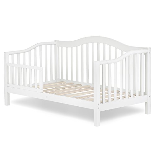 Dream On Me Austin Toddler Day Bed in White, Greenguard Gold Certified 54x30x29 Inch (Pack of 1)