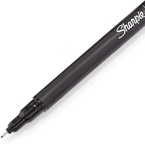 Sharpie Plastic Point Pen, 12-Count (Fine Point, Black)