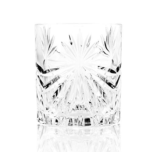 RCR Oasis Crystal Short Whisky Water Tumblers Glasses, 320 ml, Set of 6, 23 x 15.5 x 15.5 cm