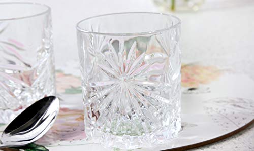 RCR Oasis Crystal Short Whisky Water Tumblers Glasses, 320 ml, Set of 6, 23 x 15.5 x 15.5 cm