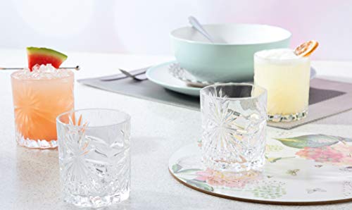 RCR Oasis Crystal Short Whisky Water Tumblers Glasses, 320 ml, Set of 6, 23 x 15.5 x 15.5 cm