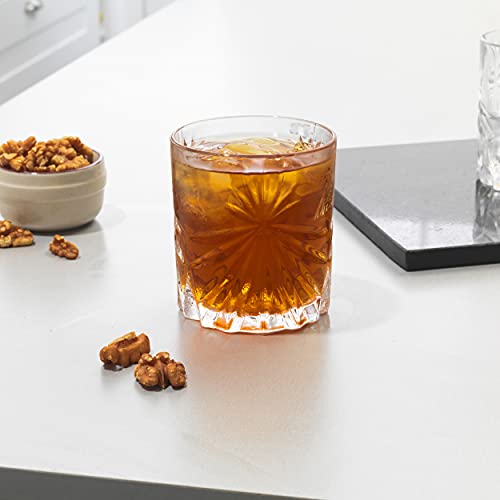 RCR Oasis Crystal Short Whisky Water Tumblers Glasses, 320 ml, Set of 6, 23 x 15.5 x 15.5 cm