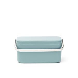 brabantia food waste caddy, mint, 12.7 x 22.1 x 10.7 cm