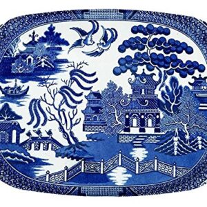 Marye-Kelley Blue Willow Melamine Platter - 10" x 14"