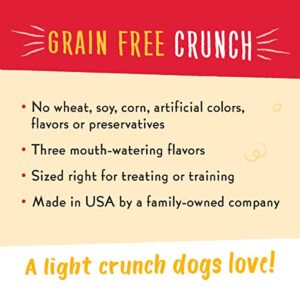 Charlee Bear Grain Free Crunch Dog Treats Variety Pack, 8 oz - Made in USA, Training Treats for Dogs