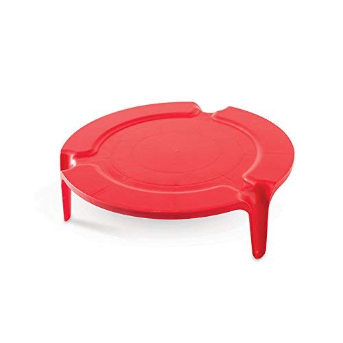 Nordic Ware 2-Tier Plate Stacker, One, Red, 1 Count (Pack of 1)