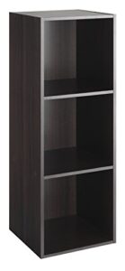 whitmor cube organizer 3-section, espresso