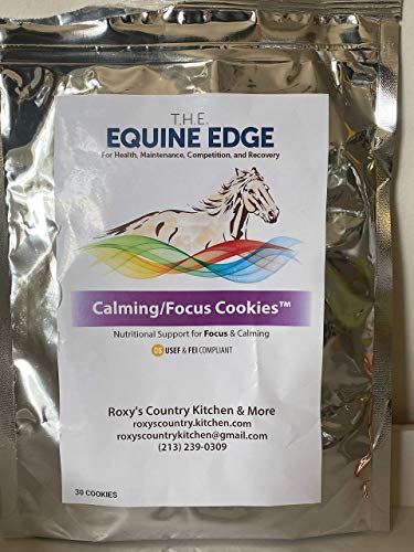 Calming/Focus Cookies - Natural Horse Supplements for Calming & Focus, 30 Cookies