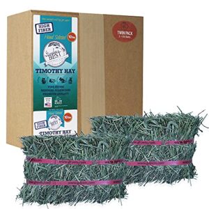 grandpa's best timothy hay mini bale, 10 lbs (packaging may vary),brown