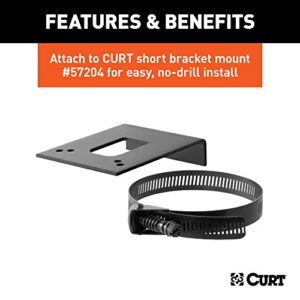 CURT 58303 Vehicle-Side Trailer Wiring Harness Mounting Bracket for 5-Way Flat