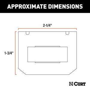 CURT 58303 Vehicle-Side Trailer Wiring Harness Mounting Bracket for 5-Way Flat