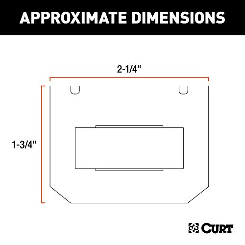 CURT 58303 Vehicle-Side Trailer Wiring Harness Mounting Bracket for 5-Way Flat