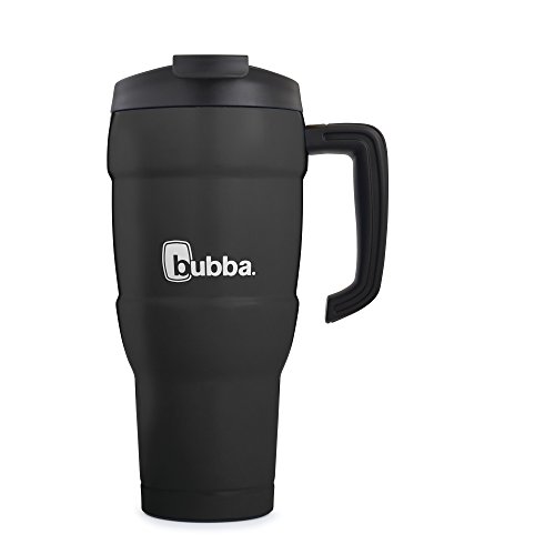 Bubba Hero XL Vacuum-Insulated Stainless Steel Travel Mug, Large Travel Mug with Leak-Proof Lid & Sturdy Handle, Keeps Drinks Cold up to 21 Hours or Hot up to 7 Hours, 30oz Licorice