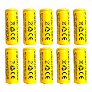 (10 pack) lithonia les eln lres eln lithonia elb1201n 1.2v 1200mah ni-cd battery replacment for exit sign emergency light elb-1210n elb-1201n sanyo kr-1200aul kr1100ae kr-1500aul