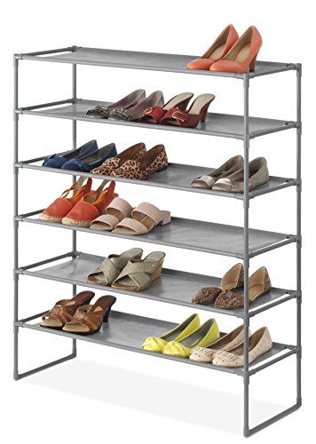 Whitmor Spacemaker 6-Tier Shelves, Gunmetal