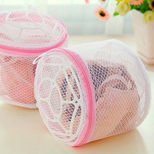 Laundry Bag, Staron Delicates Bra Wash Bags Laundry Bag Zipper Mesh Wash Bag for Hosiery, Underwear, Bra, Garment Lingerie Effective Protection Storage Organize Drying Machine Washing Bag (White)