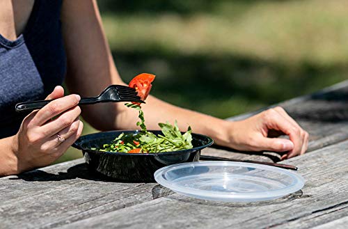 Meal Prep Container Reusable with Lids [25 Set- 24oz] Round Ideal-Lunch Container, Food Prep Containers, Food Storage Bento Box, Portion Control | Stackable | Microwave | Dishwasher | Freezer Safe.