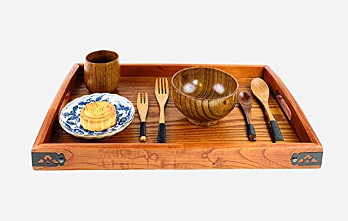 JapanBargain 1653, Wooden Miso Soup Bowl Japanese Zen Style Dessert Salad Snack Rice Bowl, Set of 2