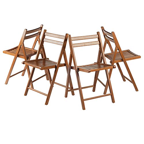 Winsome Robin 4-PC Folding Set Teak Chair