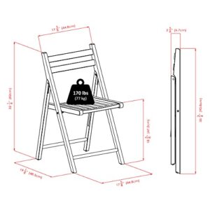 Winsome Robin 4-PC Folding Set Teak Chair