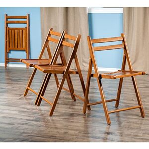 Winsome Robin 4-PC Folding Set Teak Chair