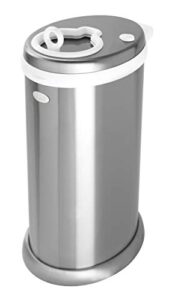 ubbi steel odor locking, no special bag required, money saving, awards-winning, modern design registry must-have diaper pail, chrome