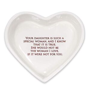 Susabella - Mother of the Bride Gift from Groom, Mom Wedding Gift or Mother's Day Gift from Son In-Law - Thank You for Raising the Woman of My Dreams - Ceramic Keepsake Heart Box