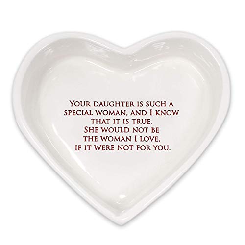 Susabella - Mother of the Bride Gift from Groom, Mom Wedding Gift or Mother's Day Gift from Son In-Law - Thank You for Raising the Woman of My Dreams - Ceramic Keepsake Heart Box