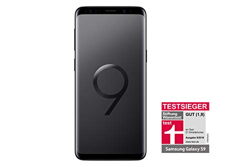 Samsung Galaxy S9 (SM-G960F/DS) 4GB / 64GB 5.8-inches LTE Dual SIM (GSM Only, No CDMA) Factory Unlocked - International Stock No Warranty (Midnight Black, Phone Only)