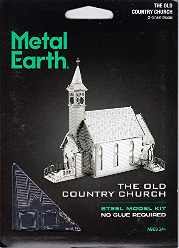 Fascinations Metal Earth Old Country Church 3D Metal Model Kit