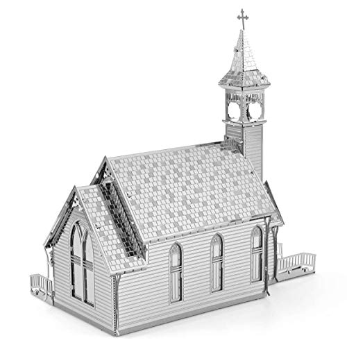 Fascinations Metal Earth Old Country Church 3D Metal Model Kit